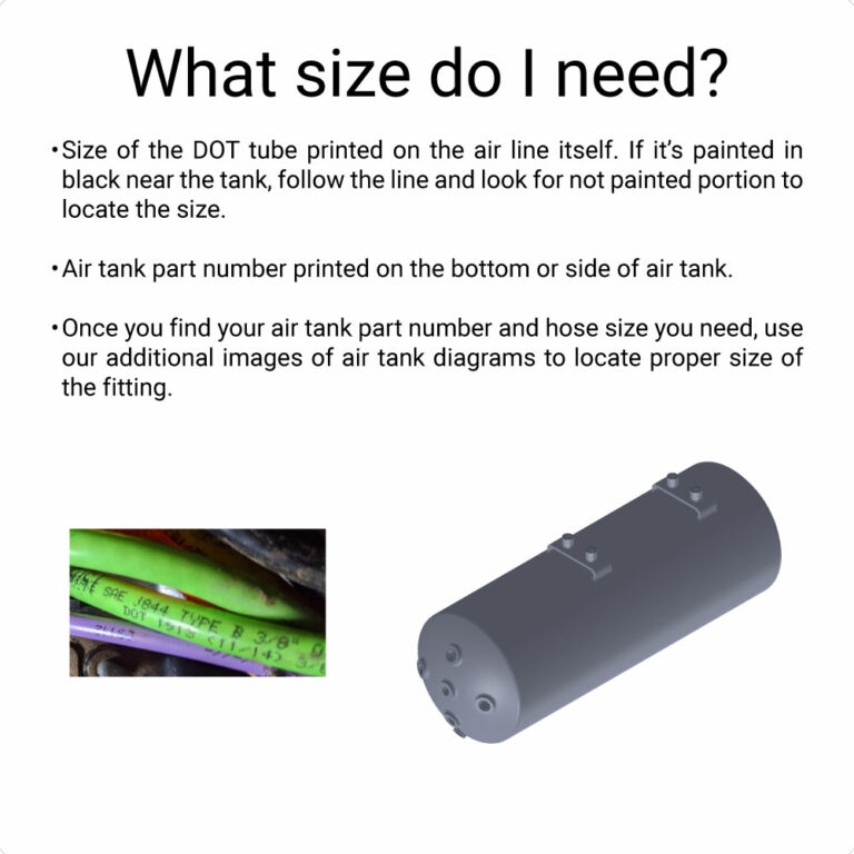 Volvo Truck Air Tank Compression Fitting Kit 3/4 - PartLogix